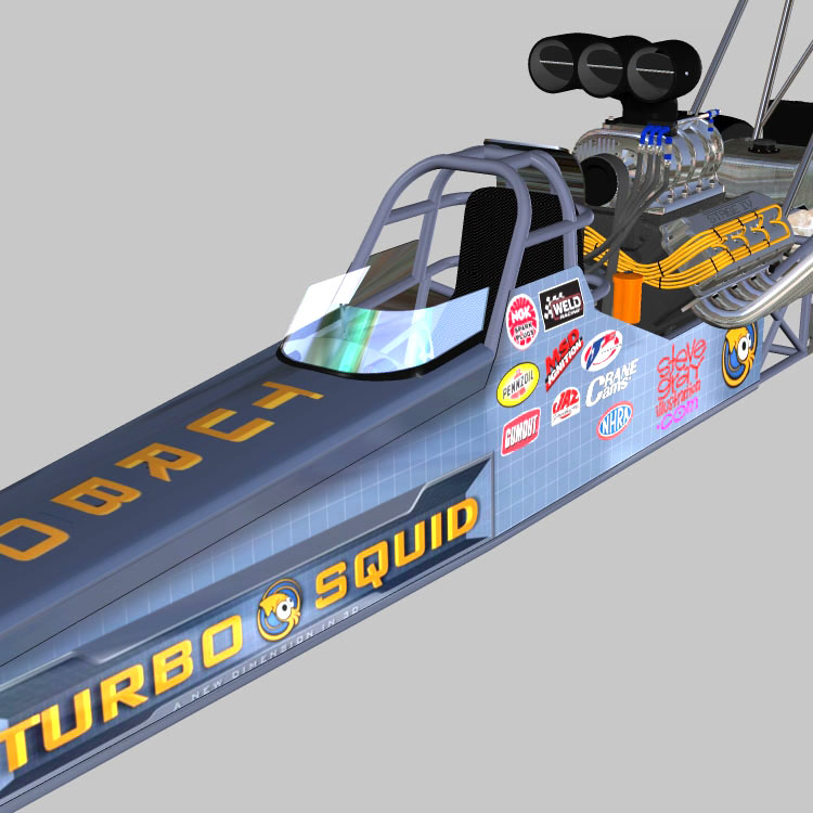 fuel dragster 3d model