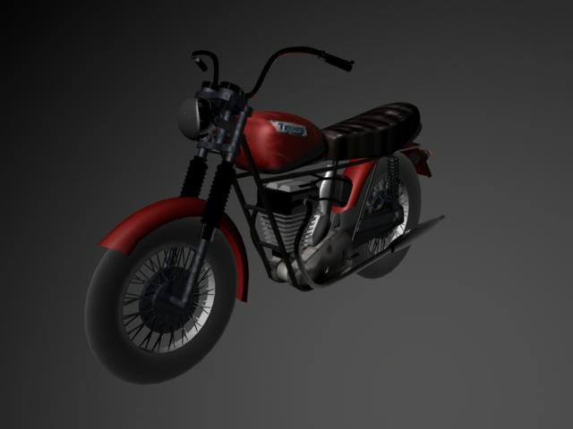3d model triumph motorcycle