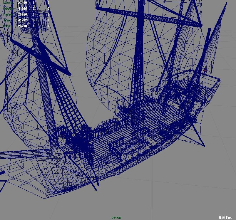 maya galleon ship