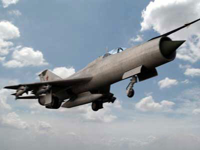 3d model of mig 21 mig21