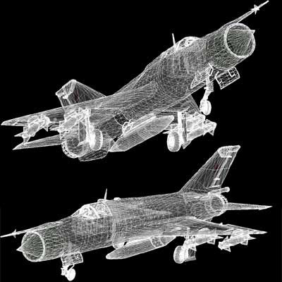 3d model of mig 21 mig21
