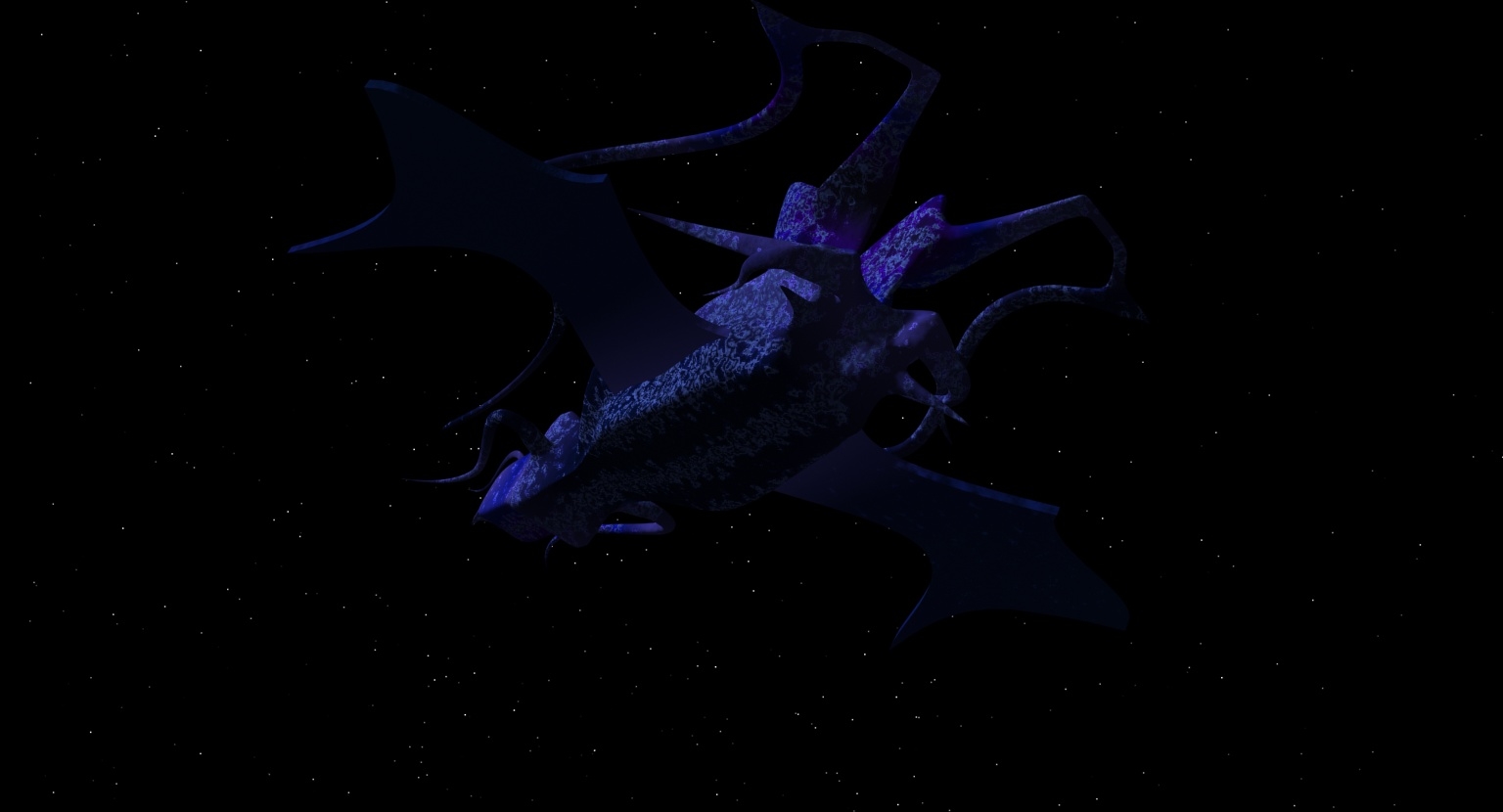 3d model organic spaceship