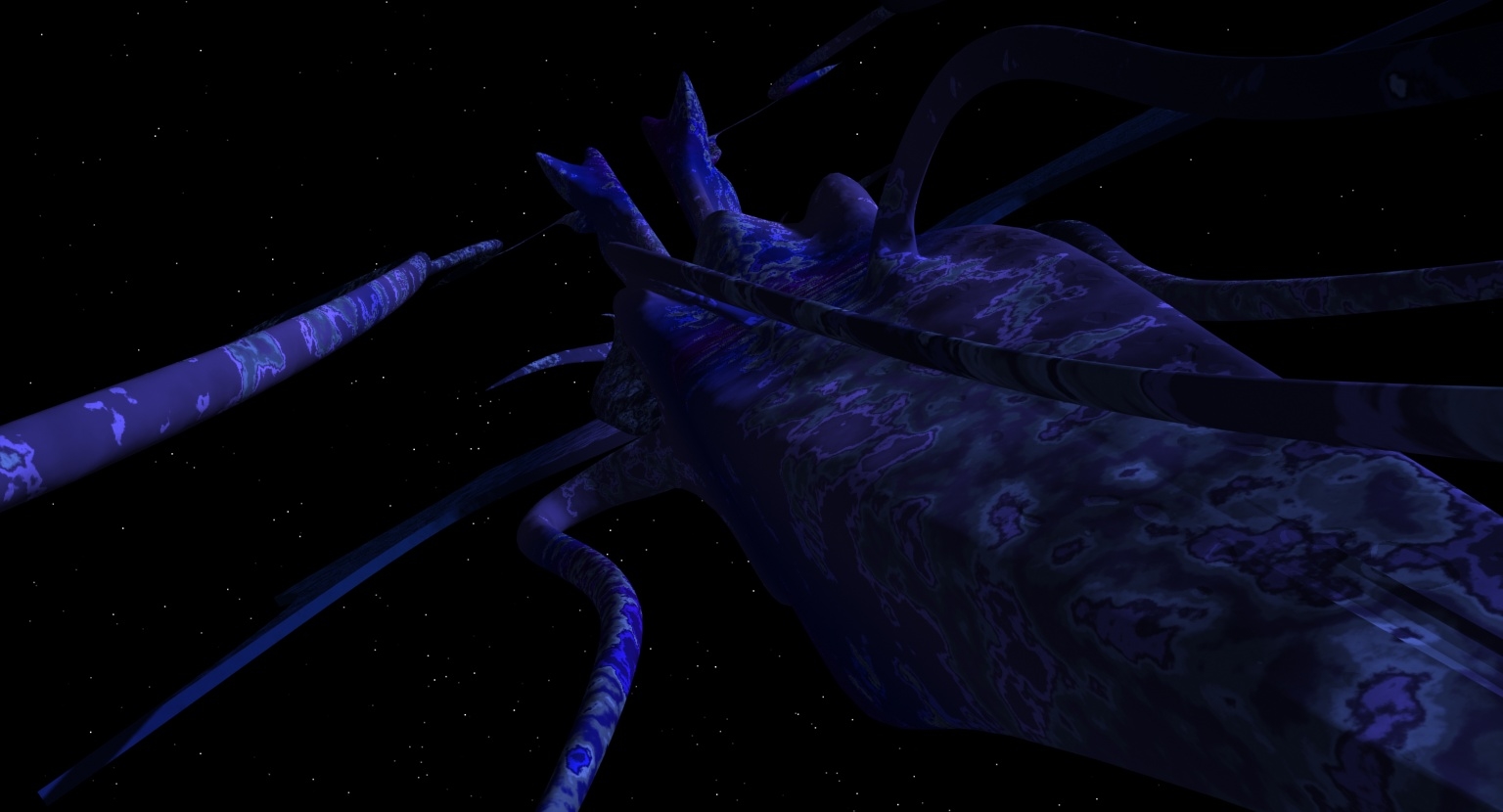 3d model organic spaceship