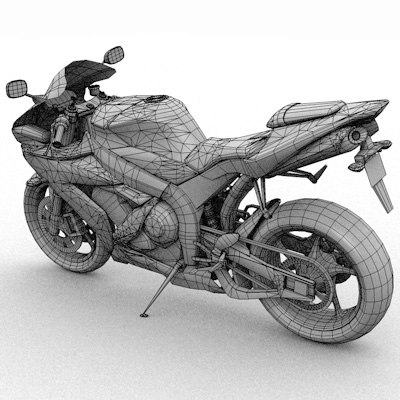 2004 yamaha yzf r1 3d model