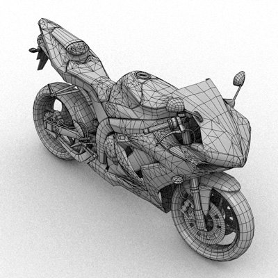 2004 yamaha yzf r1 3d model