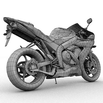 2004 yamaha yzf r1 3d model