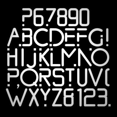 3ds font medium