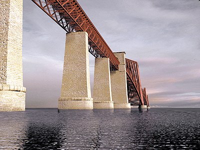 forth bridge 3d model