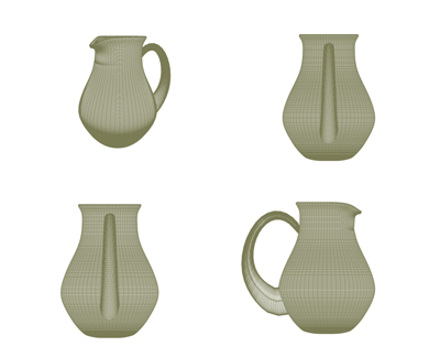 3d glass pitcher model