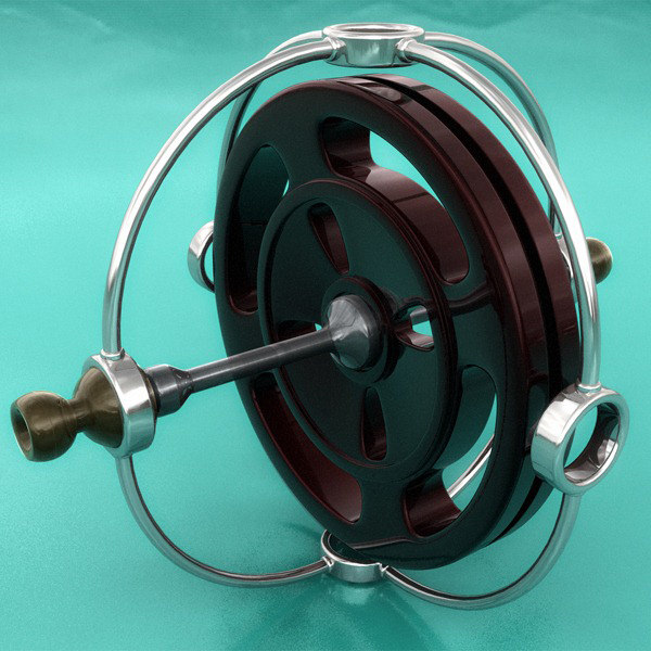 3d model gyroscope simple