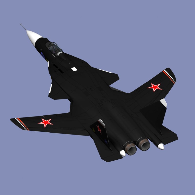 su-47 berkut 3d model