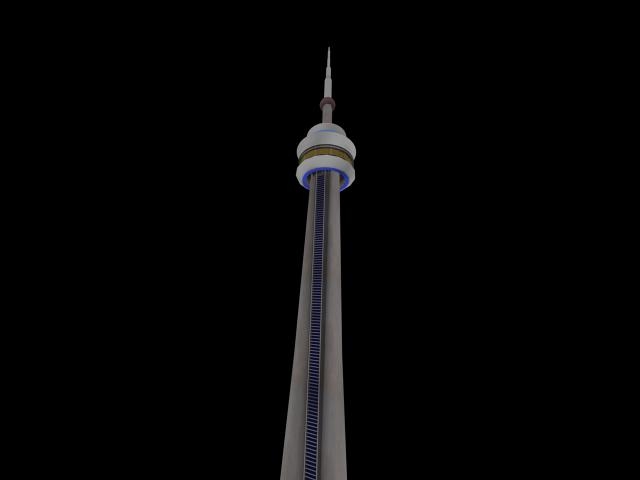 cn tower 3d model