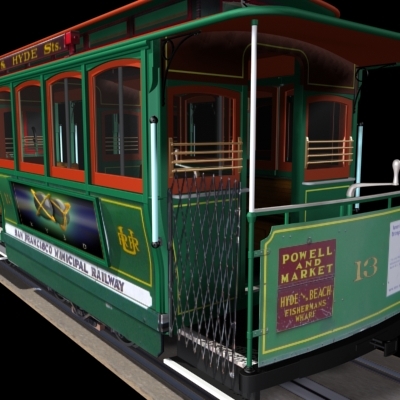 cable car cablecar 3d model