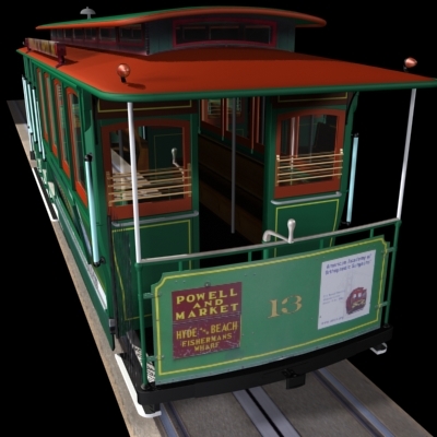 cable car cablecar 3d model