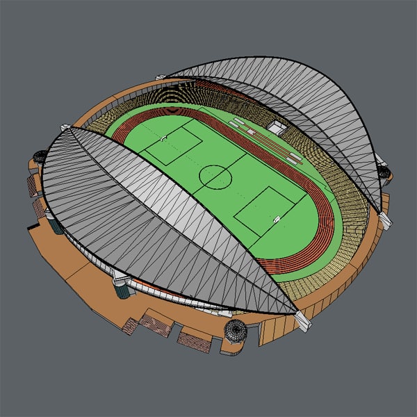 3d stadium model