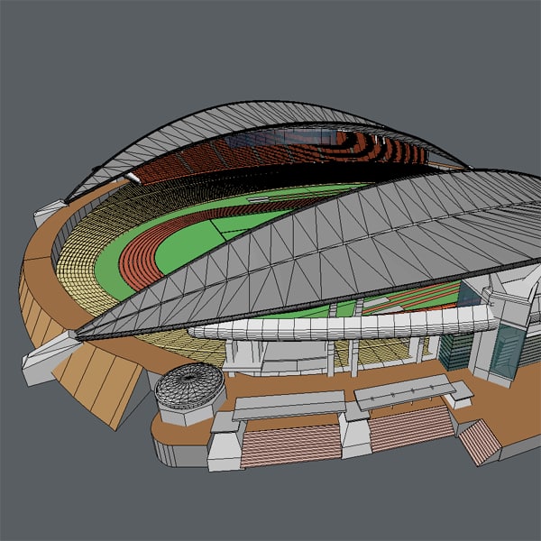 3d stadium model