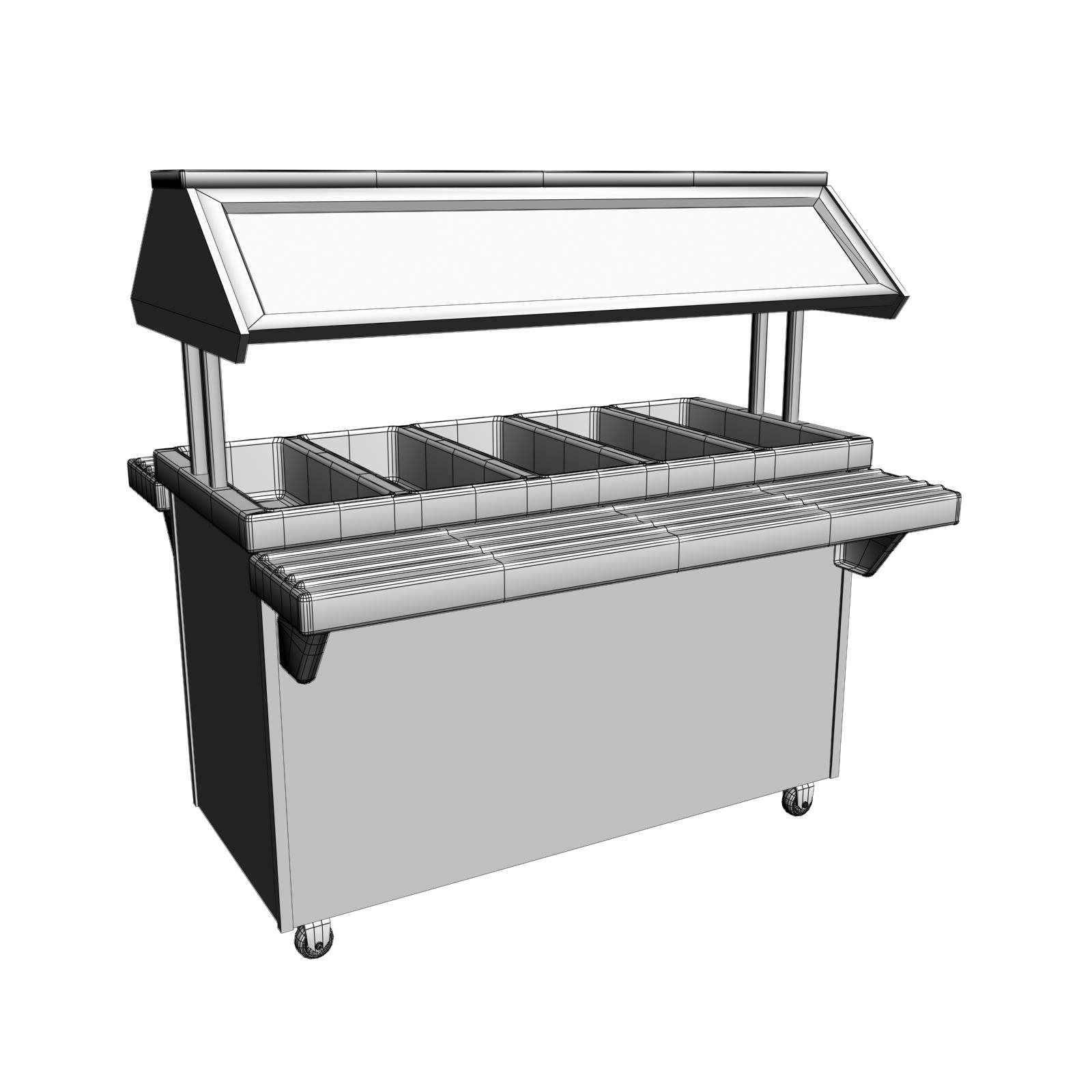 3d salad bar model