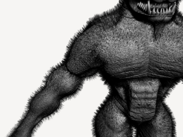 3d wolfman model