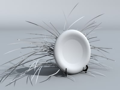 plate plant 3d obj