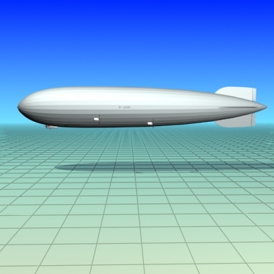 free zeppelin 129 hindenburg 3d model