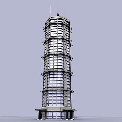 3d skyscraper sky scraper model