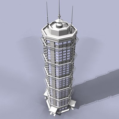 3d skyscraper sky scraper model