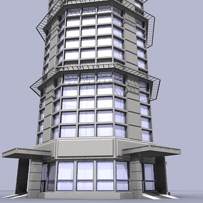 3d skyscraper sky scraper model