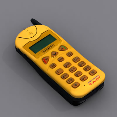 3d model alcatel touch easy cellular phone