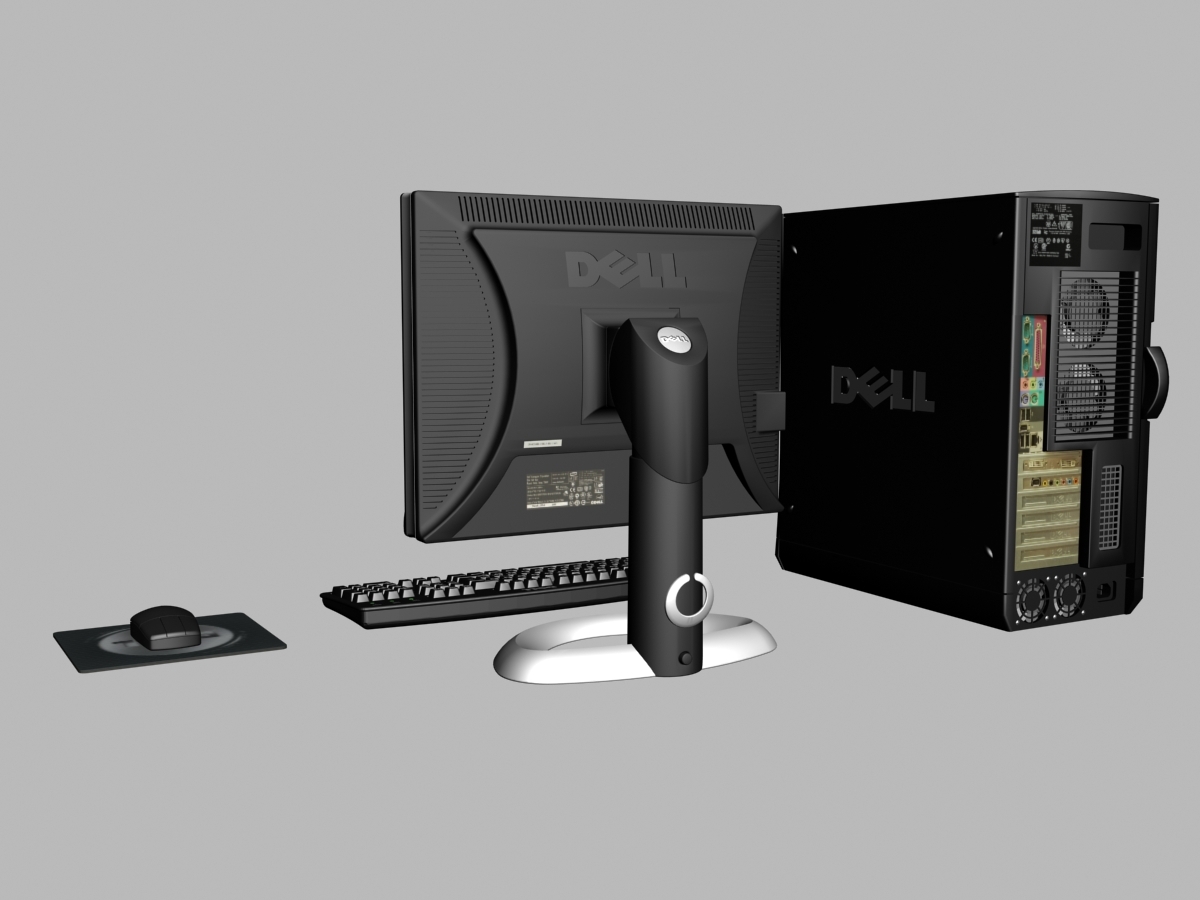 computer desktop 3d model