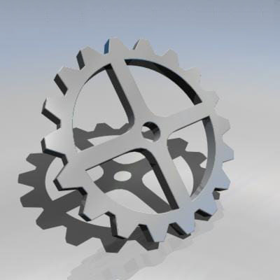 3d cog wheel model