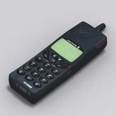 ericsson sh888 cellular phone 3d model