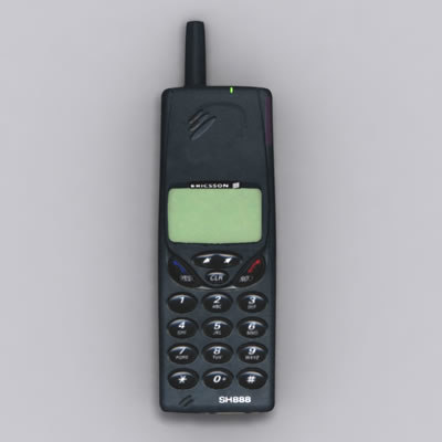 ericsson sh888 cellular phone 3d model