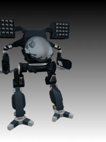 3d mech robot model