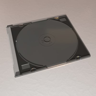 slim cd-rom case obj