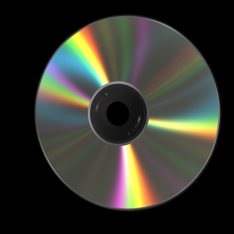 cd dvd 3d model