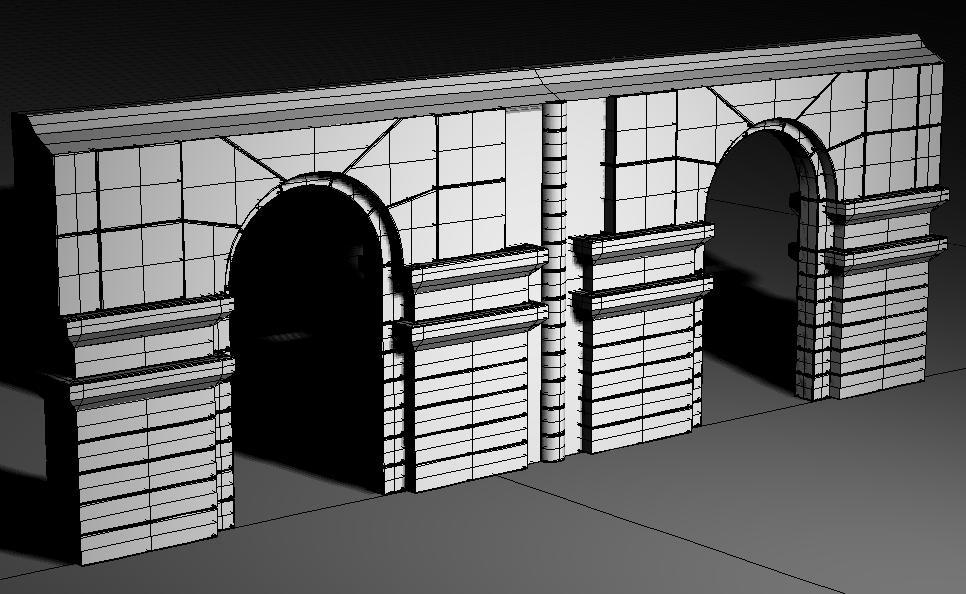 roman arch 3d 3dm