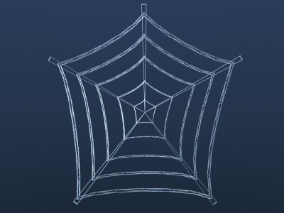 cobweb spider web 3d dxf