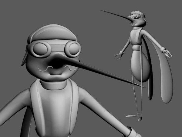 3d character pilot model