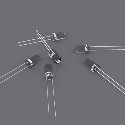 3d model led light diodes
