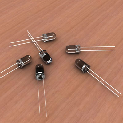 3d model led light diodes