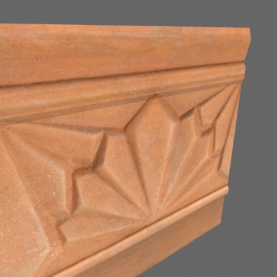 terra cotta planter box 3d 3ds