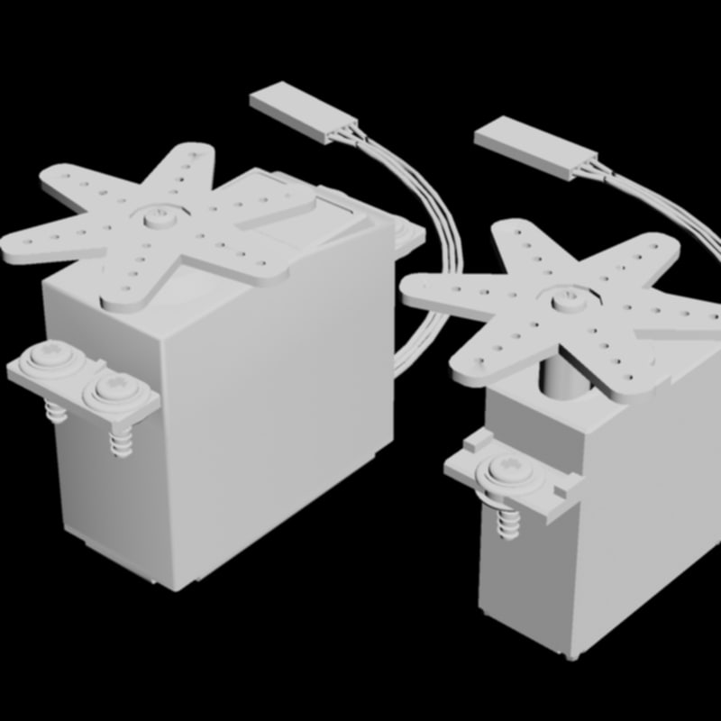 3d servo rc futaba model