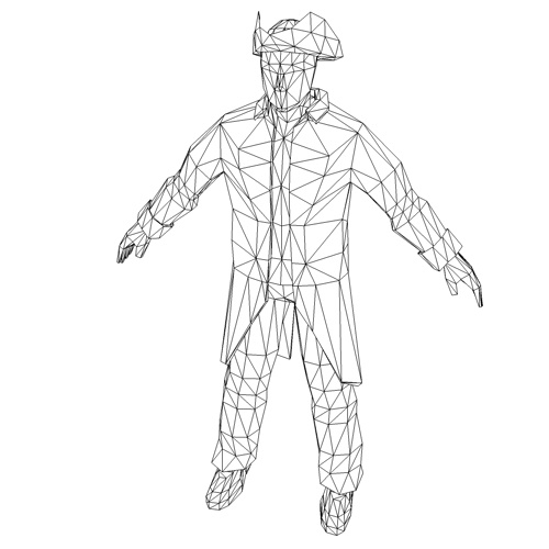 3d model american revolutionary war infantry