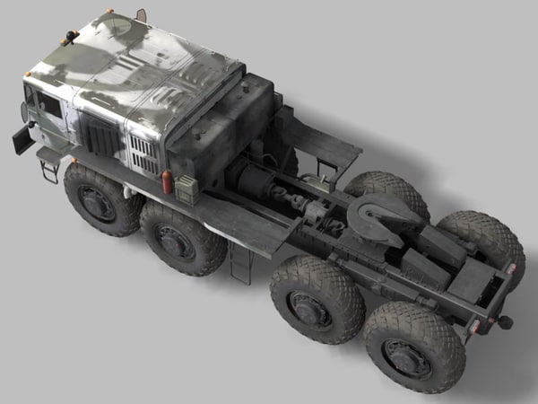 3d maz soviet military model