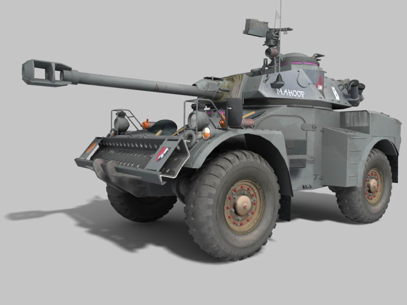 3d south africa eland armored car model