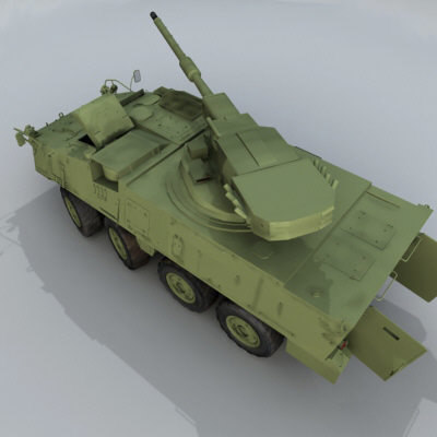 armored lav iii 3d model