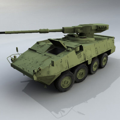armored lav iii 3d model