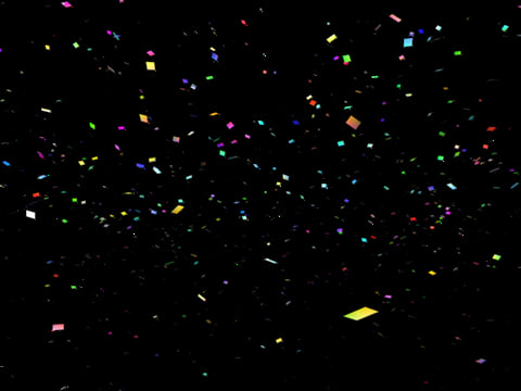 confetti celebration party 3d model