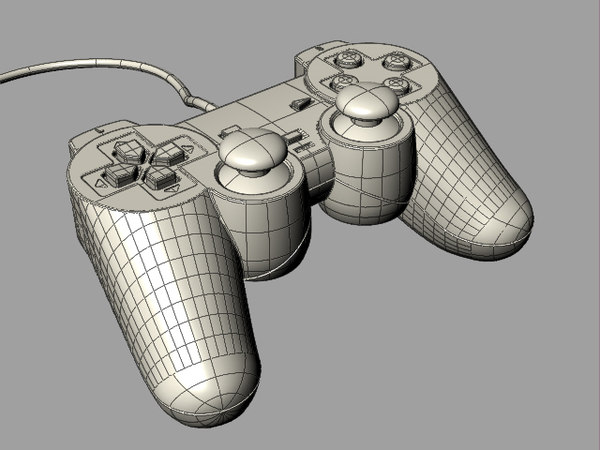 ps2 gamepad 3d model