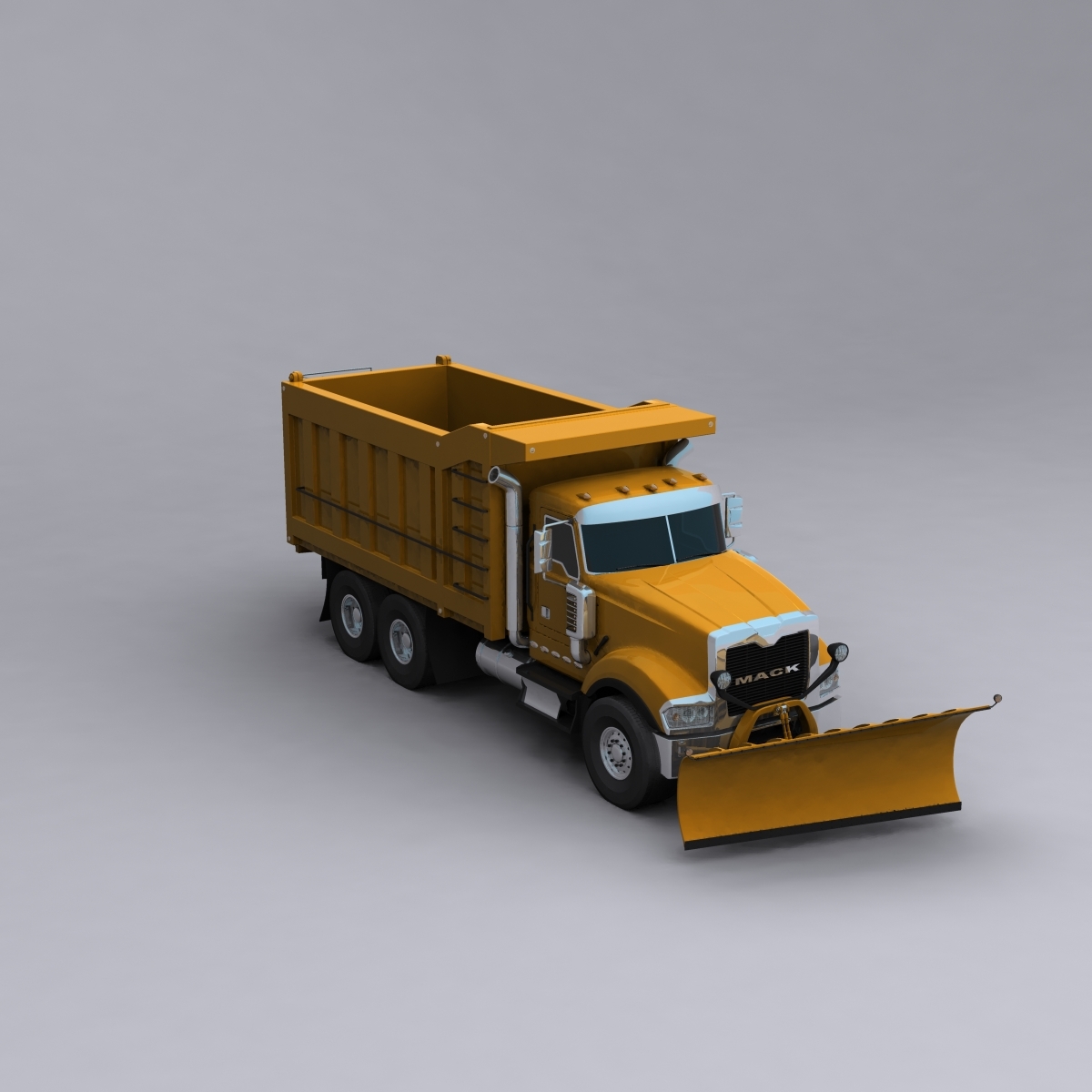 snow plow truck 3d model
